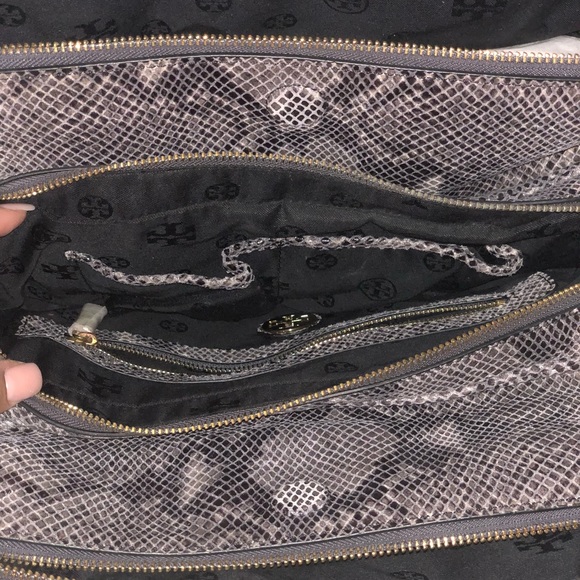 Tory Burch | Bags | Tory Burch Snake Skin Embossed Satchel | Poshmark